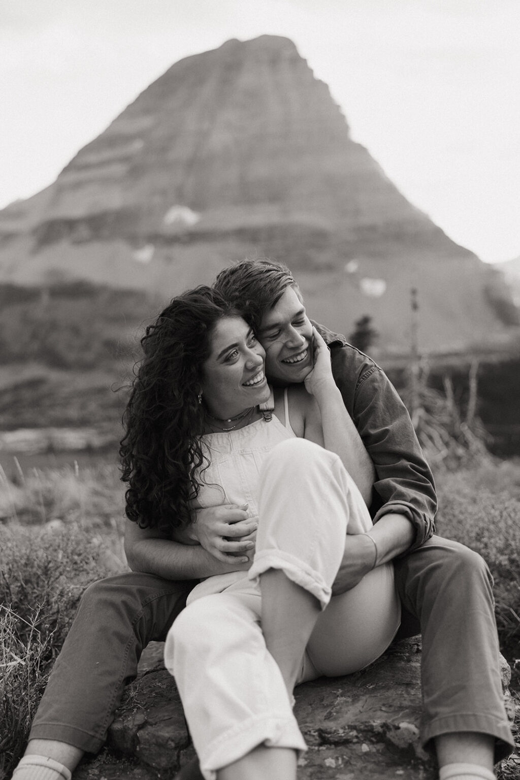 Unexpected Couples Adventure Turned Engagement Session in Glacier ...