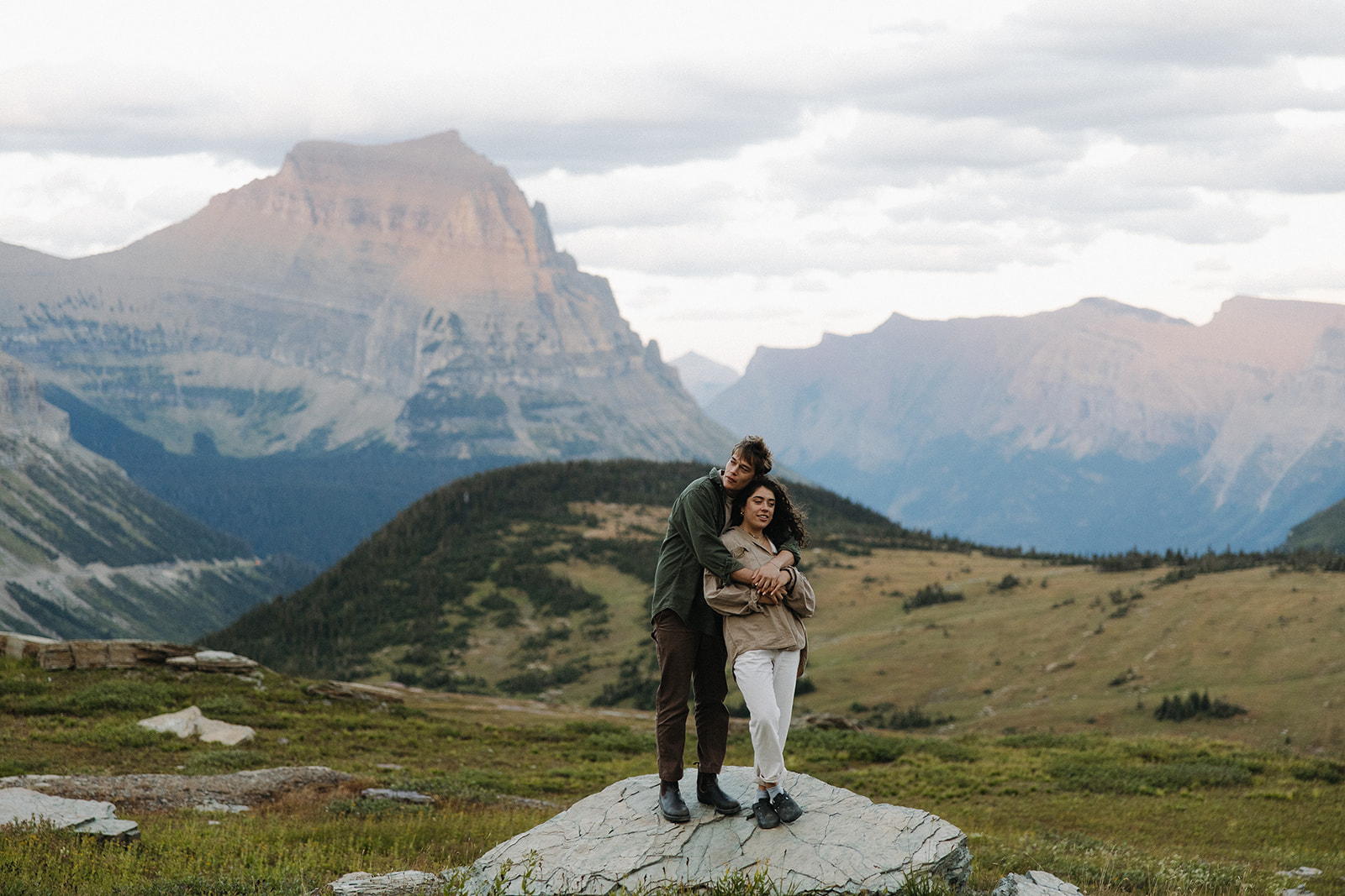 Unexpected Couples Adventure Turned Engagement Session in Glacier ...