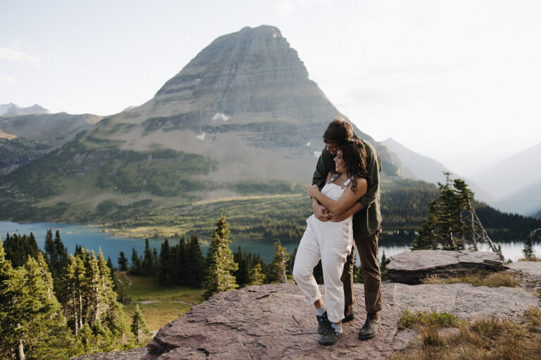 Unexpected Couples Adventure Turned Engagement Session in Glacier ...